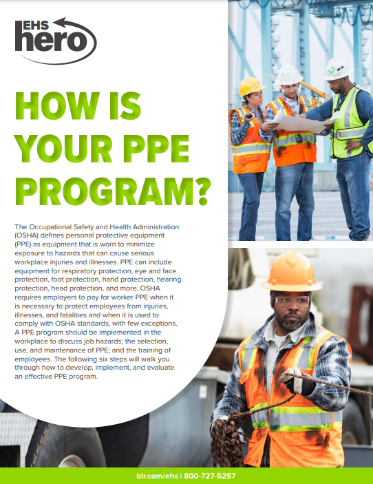 How effective is your PPE program? – BLR