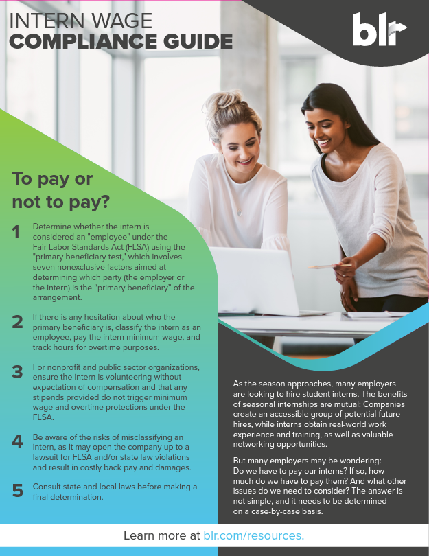 Intern wage compliance guide – BLR