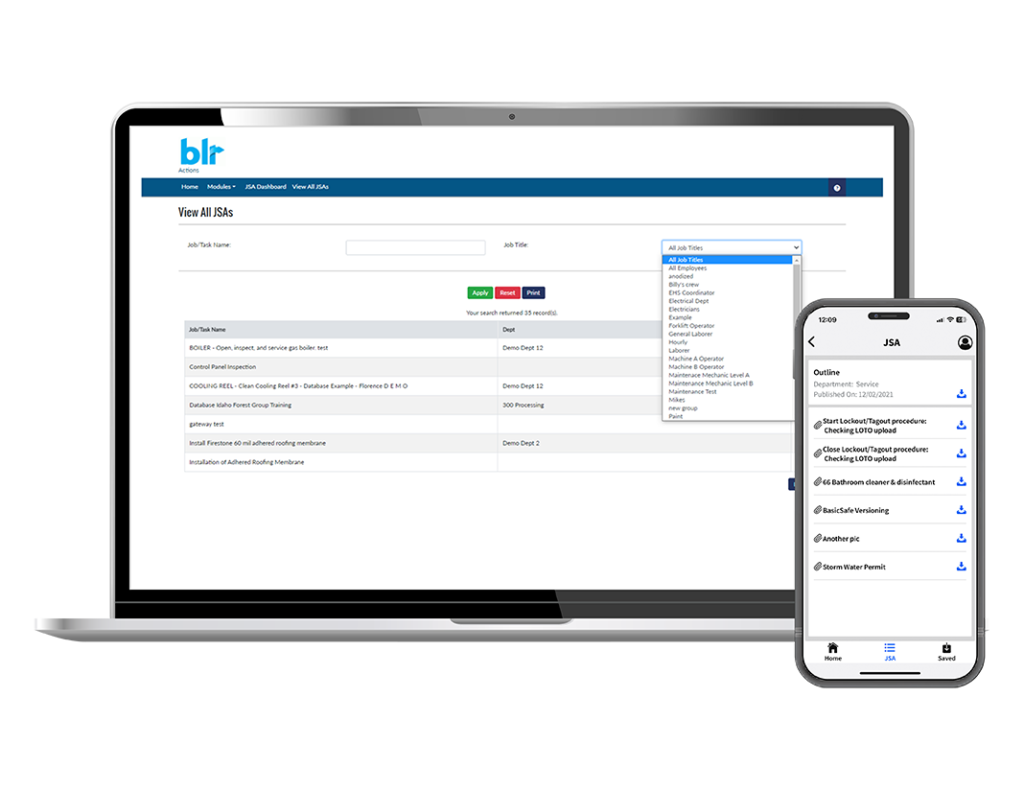Job Hazard Analysis – BLR
