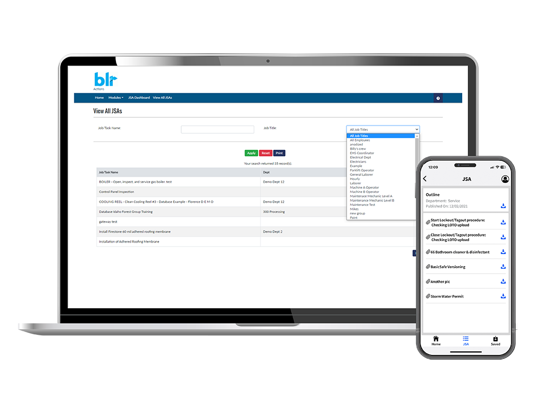 Job Hazard Analysis – BLR