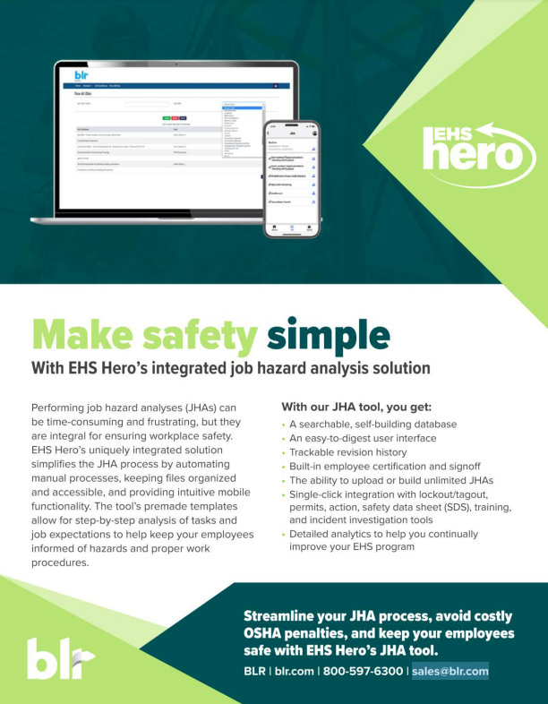 Make safety simple with EHS Hero’s JHA tool – BLR